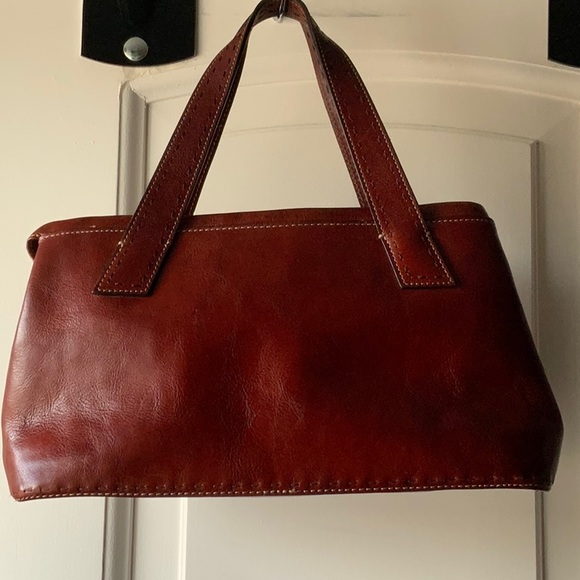 Fossil | Bags | Vintage Fossil Chestnut Brown Leather Handbag | Poshmark